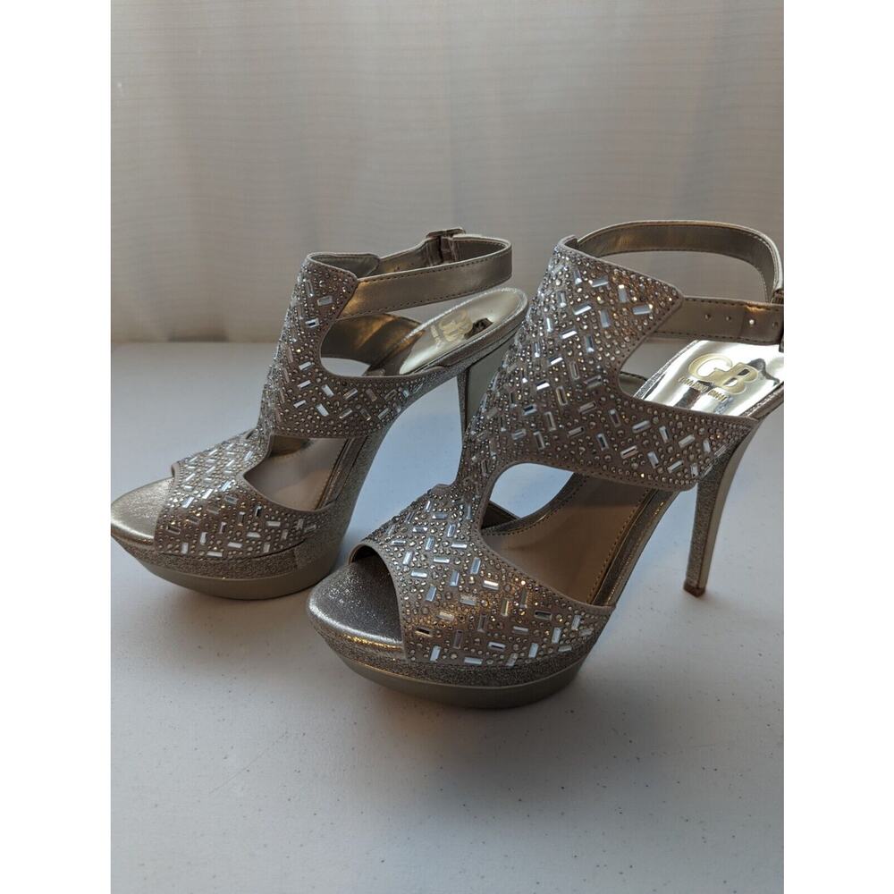 Gb Gianni Bini Under Cover Jeweled Platform Metallic … - Gem